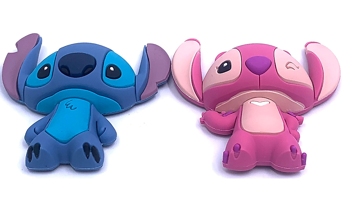 Disney Stitch & Angel 3D Foam Magnet Set – Fun Refrigerator Magnets