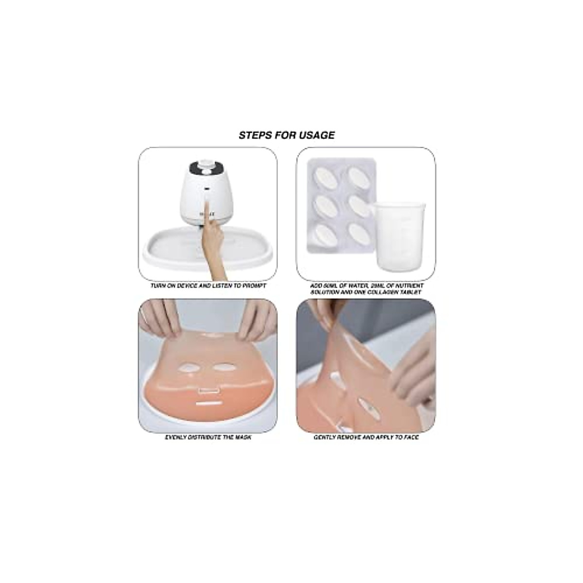 BioFace Facial Mask Machine with Collagen Tablets, DIY Mask Maker