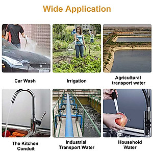 Ququyi PVC 3/4" ID x 1" OD Braided Clear Flexible PVC Tubing Soft for Four Seasons Vinky Tube, Reinforced Vinyl Hose for Water Discharge& Oil Transfer, 6.56ft