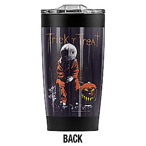 Logovision Trick 'r Treat Sitting Sam Stainless Steel Tumbler 20 oz Coffee Travel Mug/Cup, Vacuum Insulated & Double Wall with Leakproof Sliding Lid | Great for Hot Drinks and Cold Beverages