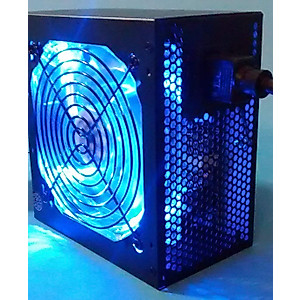SHARK TECHNOLOGY® ATX-1000-LED Silent 1000W 120mm Blue LED Fan Active PFC Dual PCI-E Gaming PC ATX Power Supply