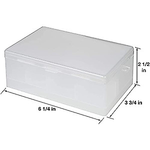 Battery Storage Caddy | Organize Multi Sized Spare Batteries | See-Through Plastic Container (1)