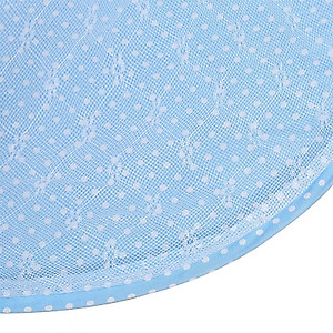 Raguso Crib Net, Soft Baby Net Easy to Carry Infant Bed Net for Outdoor Activities(Blue)