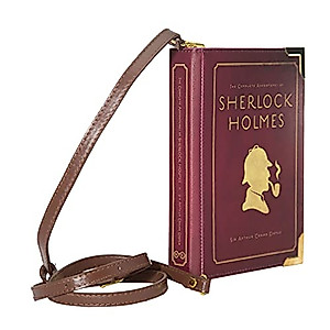 Well Read Co Crossbody Purse Handbag for Book Lovers - Sherlock Holmes, Vegan Leather, Large