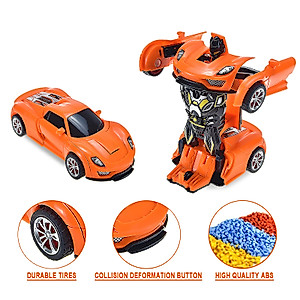 FB DINO TOYS 4 Pack Pull Back Cars Toys for 3 4 5 6 7 Year Old Boys and Toddlers, Pull Back Transforming Toys Cars, Christmas Birthday Kids Gift Toddler Toys Age 3-8