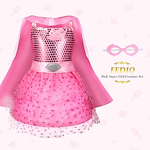 Fedio Dress up Clothes for Little Girls - Kids Dress up & Pretend Play Princess Dress up Trunk Costume for Girls 3-6 Years