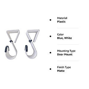 TidyHouse Space Saver Over The Door Hook Hanger Rack Set - Organise Bedroom, Bathroom, Closets - Hang Shirts (Standard)