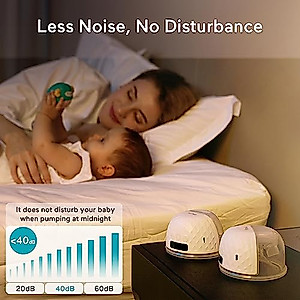 Paruu P10 Hands-Free Breast Pump Wearable, 338mmHg Strong Suction, Low Noise, 4 Modes & 9 Levels, Electric Breast Pump Portable, Smart Display, 19/21/24/28mm Insert/Flange, Easy to Clean, 2 Pack