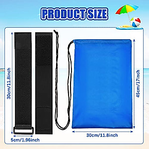 Summer Large Canopy Sand Bags Blue Sand Bags Weights Portable Weights for Canopy Legs Beach Umbrella Sand Bag Heavy Duty Sandbag for Tent Outdoor Instant Canopies Holiday Supplies (2 Pieces)