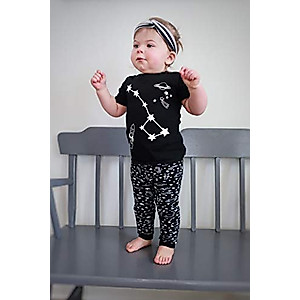 Doodle Pants Space Collection 3M-24M Toddler Boys, Girls & Baby Legging (Constellations Legging, S (3M-12M))