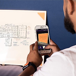 Rocketbook Beacons - Digitize Your Whiteboard - Reusable Stickers To Upload Your Whiteboard Notes To The Cloud with Carrying Case (1 Pack), BEA-A4-K