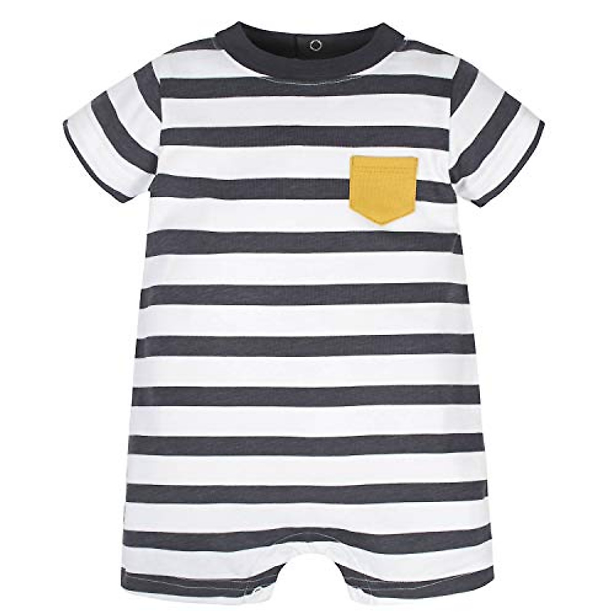 Gerber Baby Boys' 2-Pack Rompers, Grey Tiger, 3-6 Months