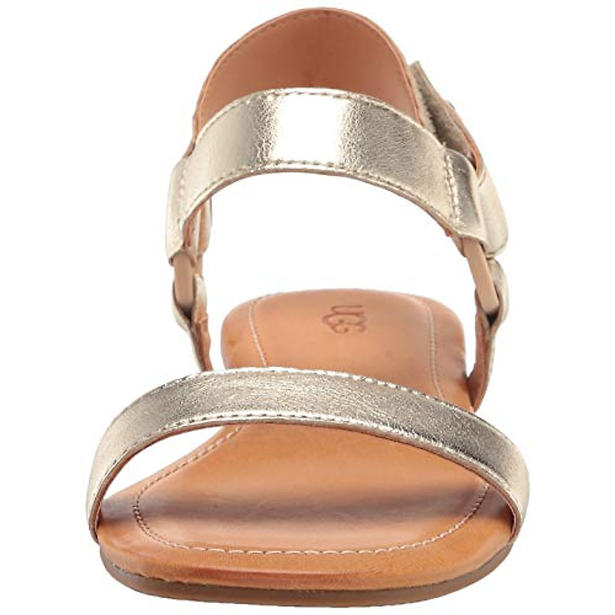 UGG Women's RYNELL Flat Sandal, Gold Metallic, 5.5