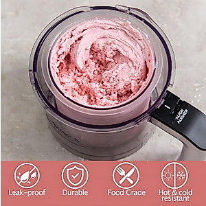 Ninja Creami Pints and Lids - 4 pack, Ninja creami breeze Compatible with NC299AMZ & NC300s Series, ice cream containers for homemade ice cream, Ninja Creami breeze containers ShieldXperts