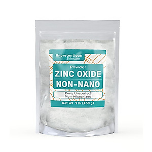 Unpretentious Non-Nano Zinc Oxide, Pure & Uncoated, Convenient Resealable Bag for Storage (1 Pound)