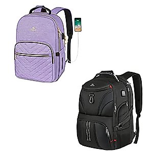 MATEIN Laptop Backpack for Women, Anti Theft 15.6 inch College School Bookbag for Girls with USB Charging Port, Backpack for Men, Large Laptop Backpack with USB Port, Travel Backpacks for Women