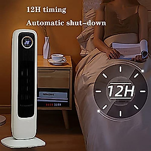 Outdoor Garden Heater Portable Space Heater, Quiet Fast Heating Electric Heater with Overheating & Tip-Over Protection, Oscillating Ceramic Heater for Bedroom, Office Patio Heater