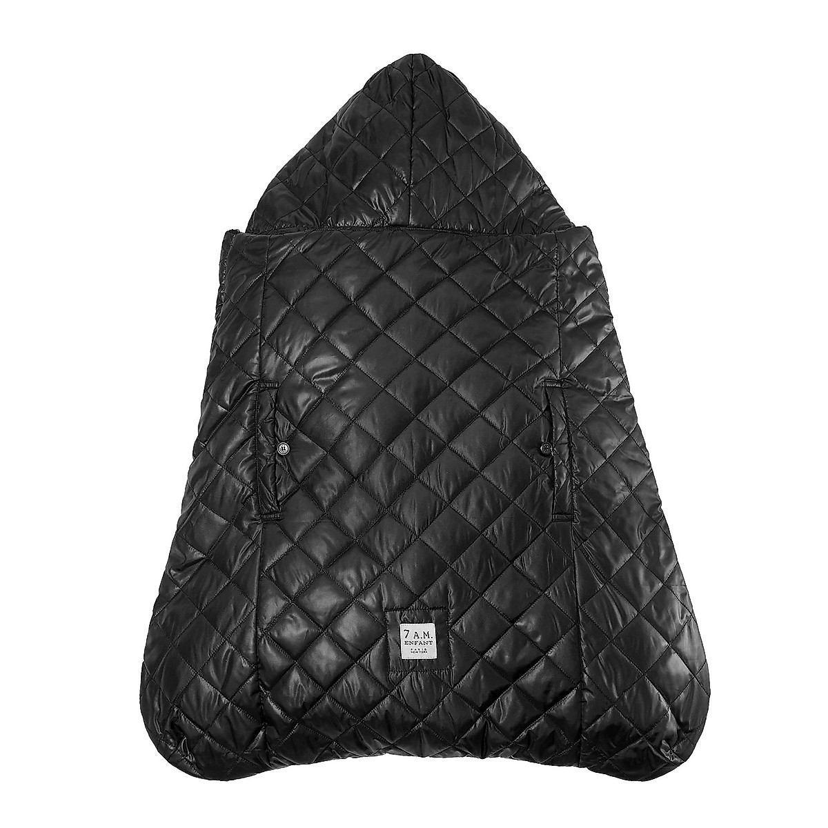 7AM Enfant Baby Carrier Cover - K-Poncho Universal Fit Winter Ultra Soft Plush Lining, Water Repellent Bunting Bag with Adjustable Hood, Multifunctional Stroller & Car Seat Blanket Cover | (0-3T)