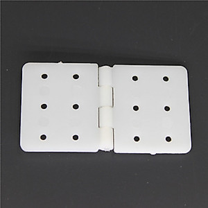 20x37 mm 0.79" x1.46'' Standard Size Pinned Nylon Hinge RC Model Airplane Parts Replacement (Pack of 20)