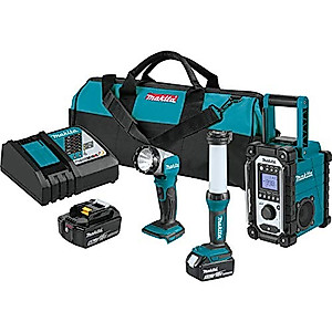 Makita XT338T 118V LXT Lithium-Ion Cordless Emergency Preparedness 3-Pc. Combo Kit (5.0Ah)