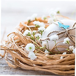 DIY Gift 48 Pcs Playset Basket Gift Candy Toys Surprise Easter Egg Simulation Egg Open Egg Toy Decorate Party Supplies to Open Egg Shell Child Inflatable Toy