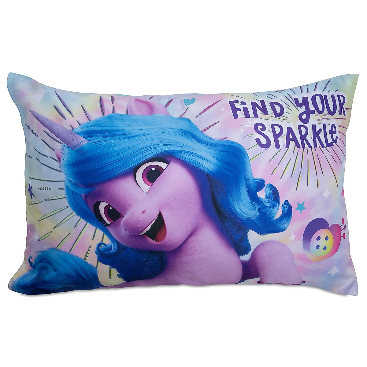 My Little Pony 4 Piece Toddler Bedding Set - includes Quilted Comforter, Fitted Sheet, Top Sheet, and Pillow Case Character Design for Toddler Bed