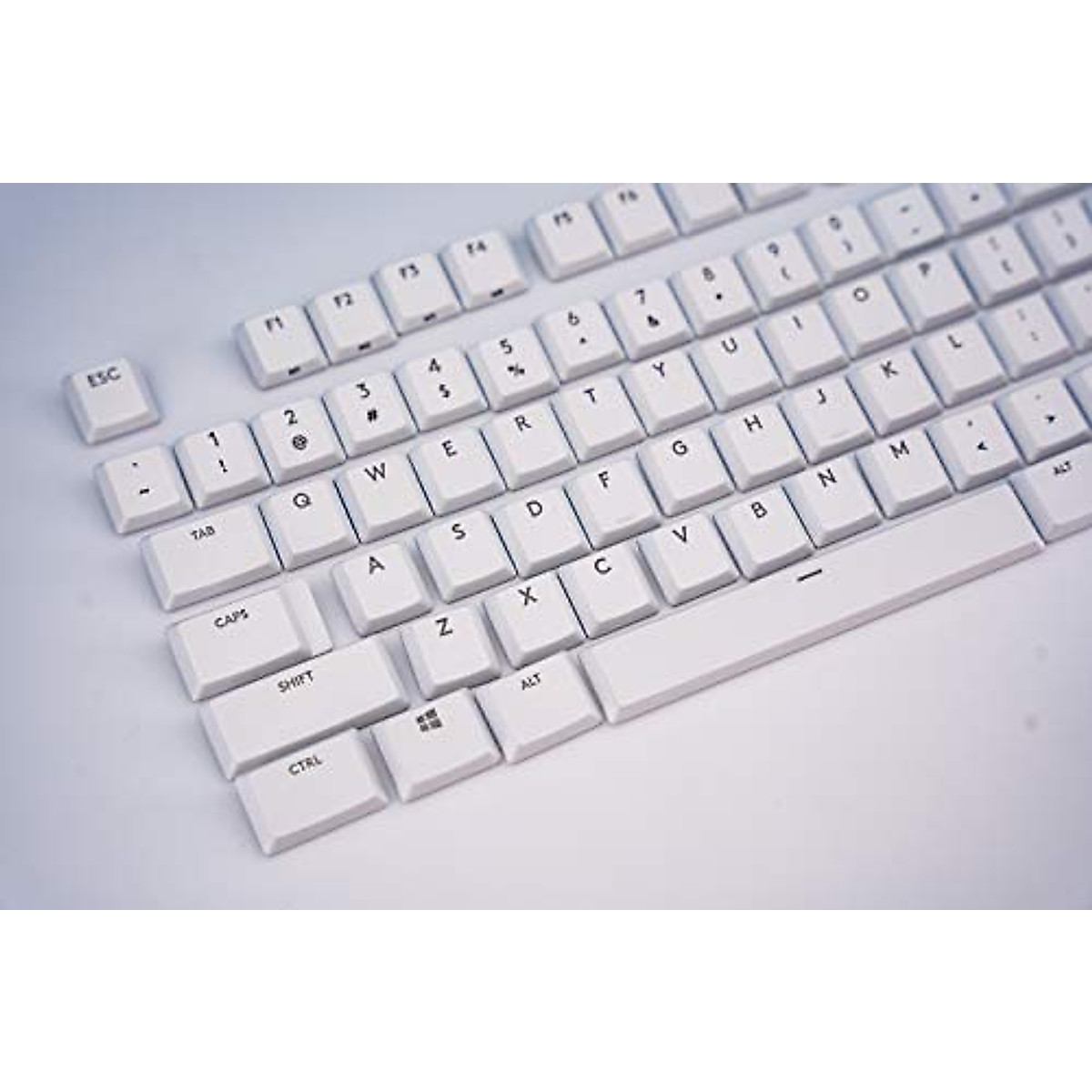 luo Suitable Logitech G915TKL G915 G815 Keyboard keycaps,Replacement Keycaps Mechanical Gaming Keyboard (White 87 Keys only keycaps)