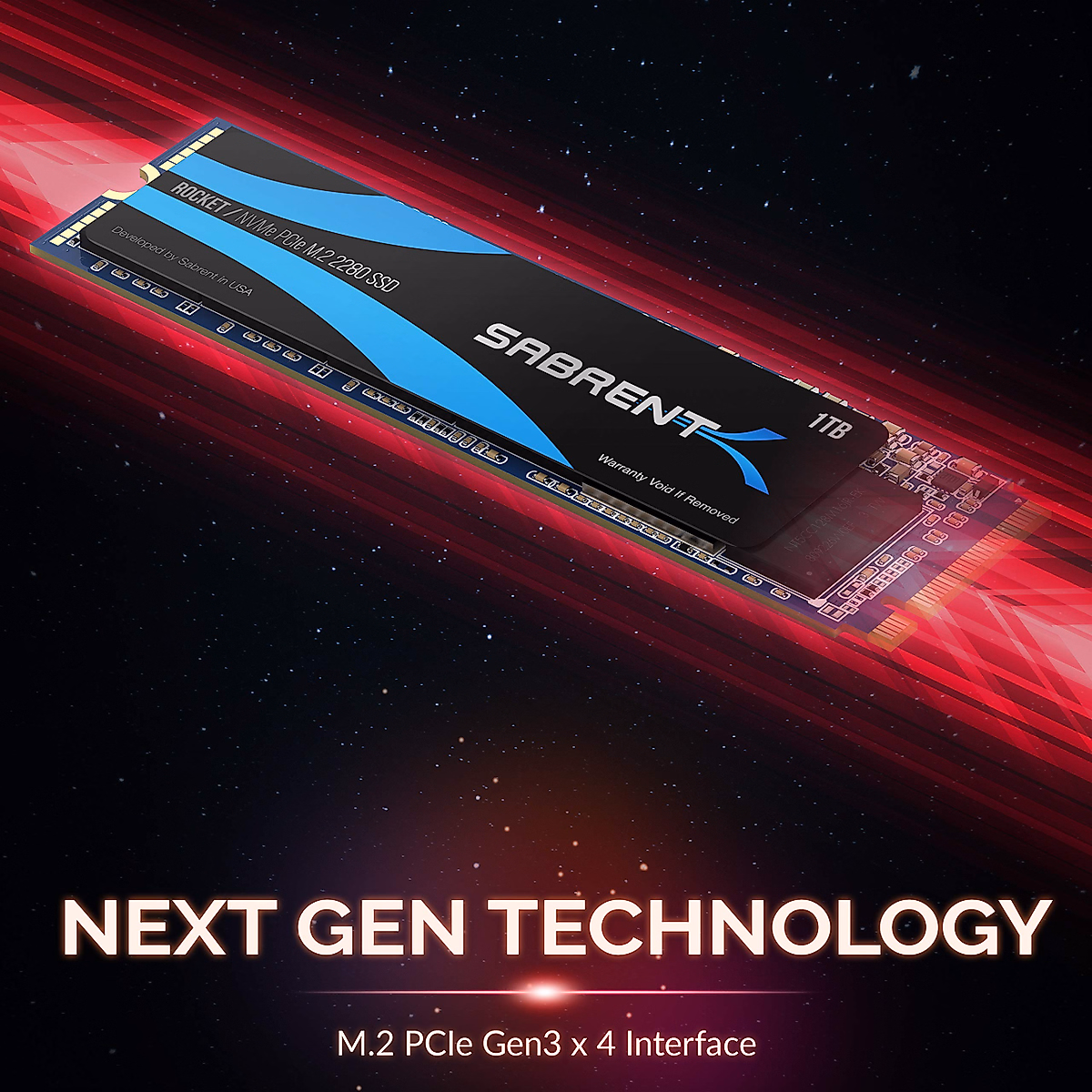SABRENT 1TB Rocket NVMe PCIe M.2 2280 Internal SSD High Performance Solid State Drive (SB-ROCKET-1TB)