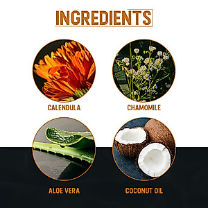 Woody's Aftershave, Soothing Post-Shave Tonic for Men With Aloe Vera, Calendula, Chamomile, and Monoi Oils, 6.3 Fl Oz