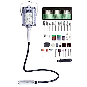YUCHENGTECH Flex Shaft Rotary Tool Flexible Shaft Grinder Rotary Tool Electric Chisel Electric Wood Carving Tools for Wood Carving Buffing polishing Sanding 18000-20000RMP (110V)