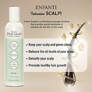 Bioken Enfanti Intensive Scalpi Scalp Cleanser – Cream Type 8 oz Deep Cleanse Soothes Dry Skin Scalp Care Removes Excess Sebum Promote Hair Growth