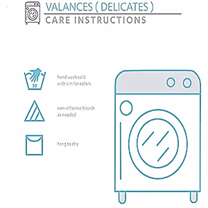 PearAge Ruffled Voile Semi Sheer Curtain Valance, Kitchen Living Room Shabby Chic Ruffle Valance Curtains, Girls Daughters Bedroom Cascade Window Valance Rust Brown 50x16 Inches