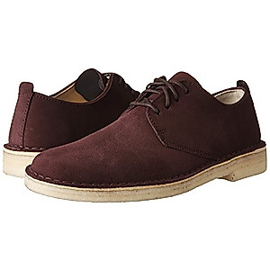 Clarks - Mens Desert London Low Boot, Size: 7.5 D(M) US, Color: Burg Suede