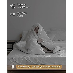 Imou Home Security Camera 2 Pack 1080P Baby Monitor with Night Vision, 2-Way Audio, Human Detection, Sound Detection, Plug in WiFi Indoor Camera Dog Cam with App, 2.4G Wi-Fi Only, Works with Alexa