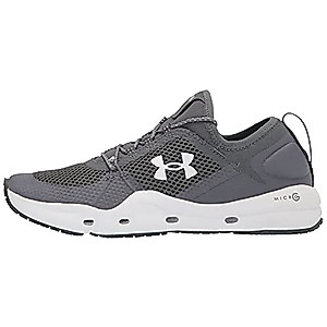 Under Armour Women's Micro G Kilchis, Pitch Gray (100)/White, 7.5 M US