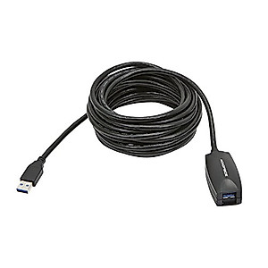 Monoprice 5-meter USB 3.0 A Male to A Female Active Extension Cable, Black