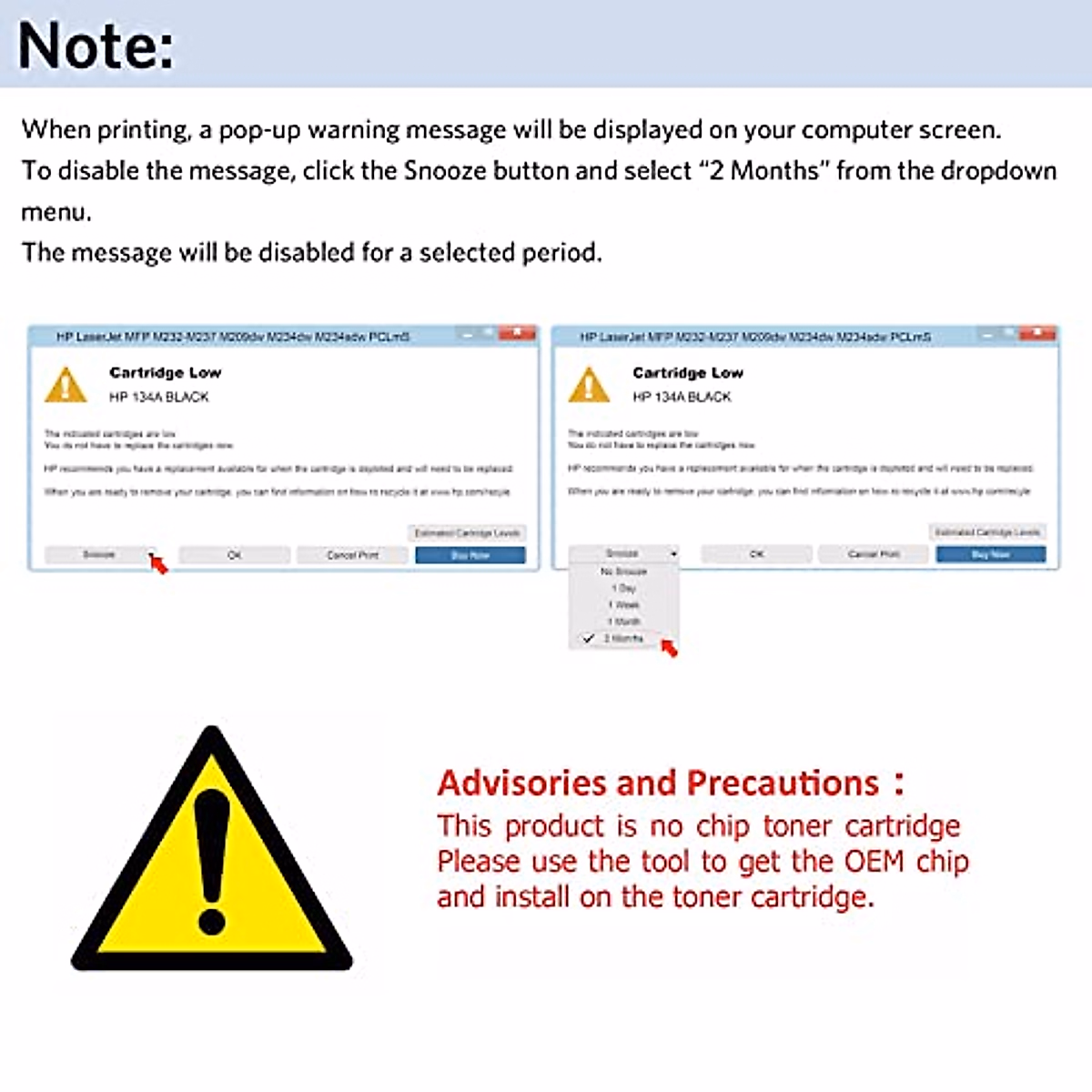 MxVol (NO CHIP) Compatible HP 134X W1340X 134A W1340A Toner Cartridge (2,400 Pages x 2) High Yield Black Toner use for HP MFP M234dw M234sdw M209dw M234 M209 Printer, 2-Pack