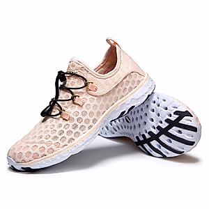 MOERDENG Women's Quick Drying Water Shoes Lightweight Aqua Shoes for Sports Outdoor Beach Pool Exercise