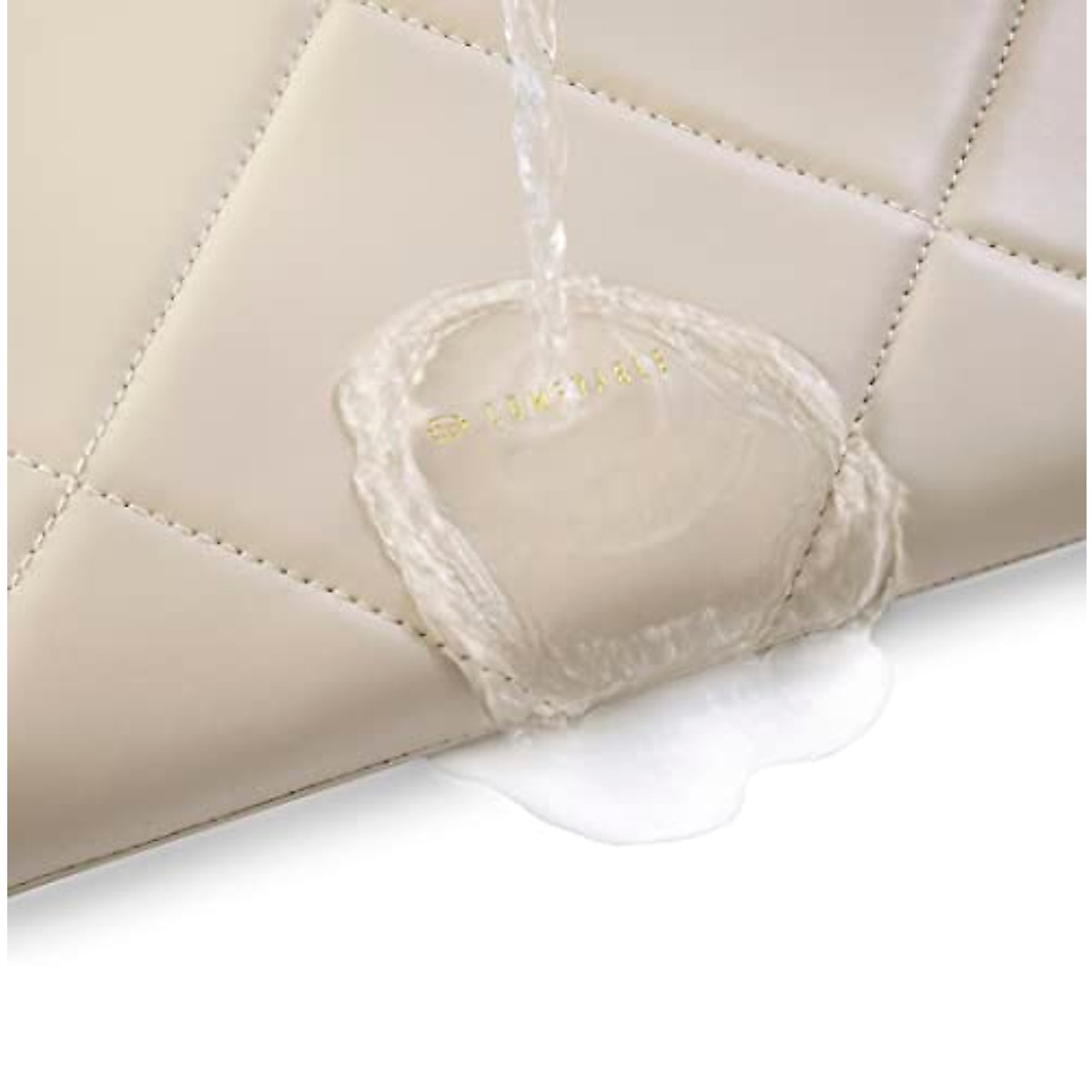 Comfyable Slim Cute Laptop Sleeve 13 Inch 14 Inch Compatible for MacBook Air M2 M1, MacBook Pro 13-14 Inch M2 M1 2023-2020, Quilted Faux Leather Laptop Computer Carrying Mac Case for Women, Beige