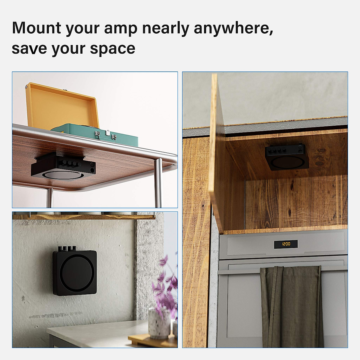 Wall Mount for Sonos Amp Mount Slim Design Compatible with Sonos Wireless Amplifier Mounting Bracket with Ventilation Holes