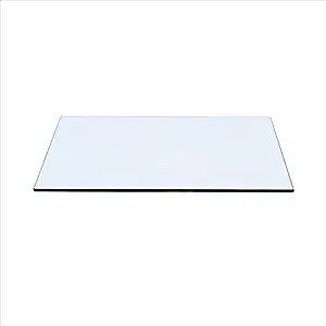 24" X 60" Rectangle Glass Table Top 1/2" Thick 1" Beveled Edge Clear