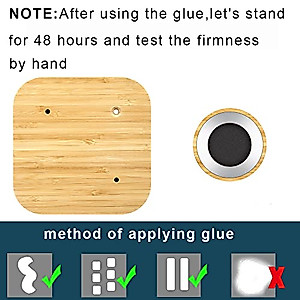 JUBECO Wood Wall Mount Holder for Dyson Hair Dryer, Wood + Metal Wall Bracket Frame for Dyson Supersonic Hair Dryer. (Bamboo)