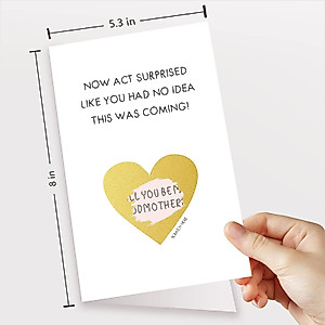 Funny Godmother Proposal Scratch Off Card, Scratch Off Will You Be My Godmother Card, Now Act Surprised Godmother Request