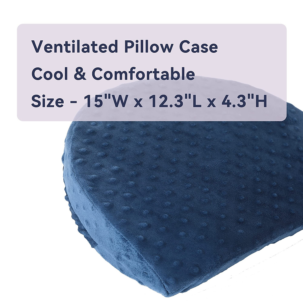 Cilare Pregnancy Pillow Wedge, Memory Foam Pillow for Maternity, Body Support, Belly, Back, Knees, Reversible and Adjustable Pillow with Removable Cover