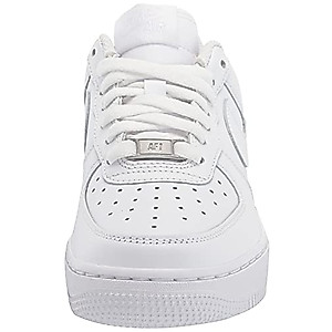 Nike Women's Air Force, White,Metallic Logo, 12 US