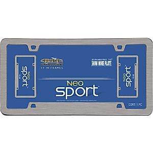 Cruiser Accessories 15190 Neo Sport License Plate Frame, Brushed Nickel