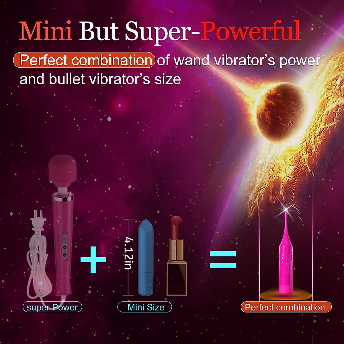 High-Frequency Mini Clitoris G spot Vibrator, Women Couples Adult Sex Toys, Yukzen Powerful Female Vibrating Sex Toy Clitoral Stimulator Wand Vibrator for Woman Her Pleasure, Dildo Vibrators Sex Games