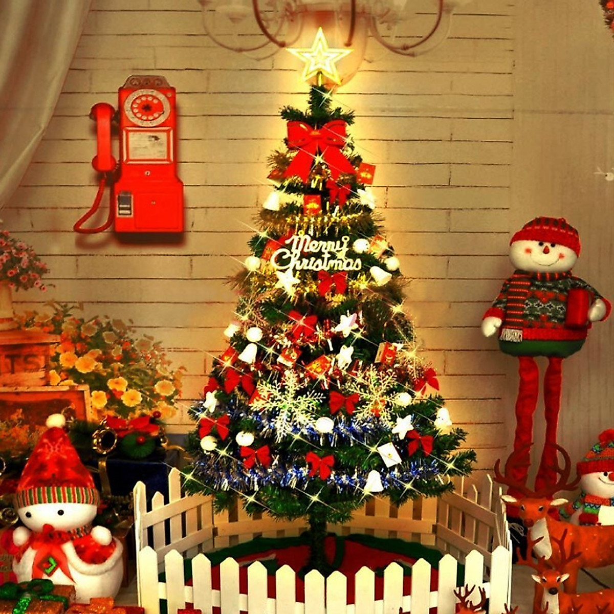 LINKUME Solar String Lights Garden, 24 Ft 30 Crystal Balls Waterproof LED Fairy Lights, 8 Modes Outdoor Solar Powered Lights, Decorative Lighting for Home, Garden, Party, Festival