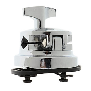 Baosity 3 Pcs Drum Holder Base Plate Rack Clamp Tom Drum Mount Bracket for Tom Drum Musical Instrument Accessory