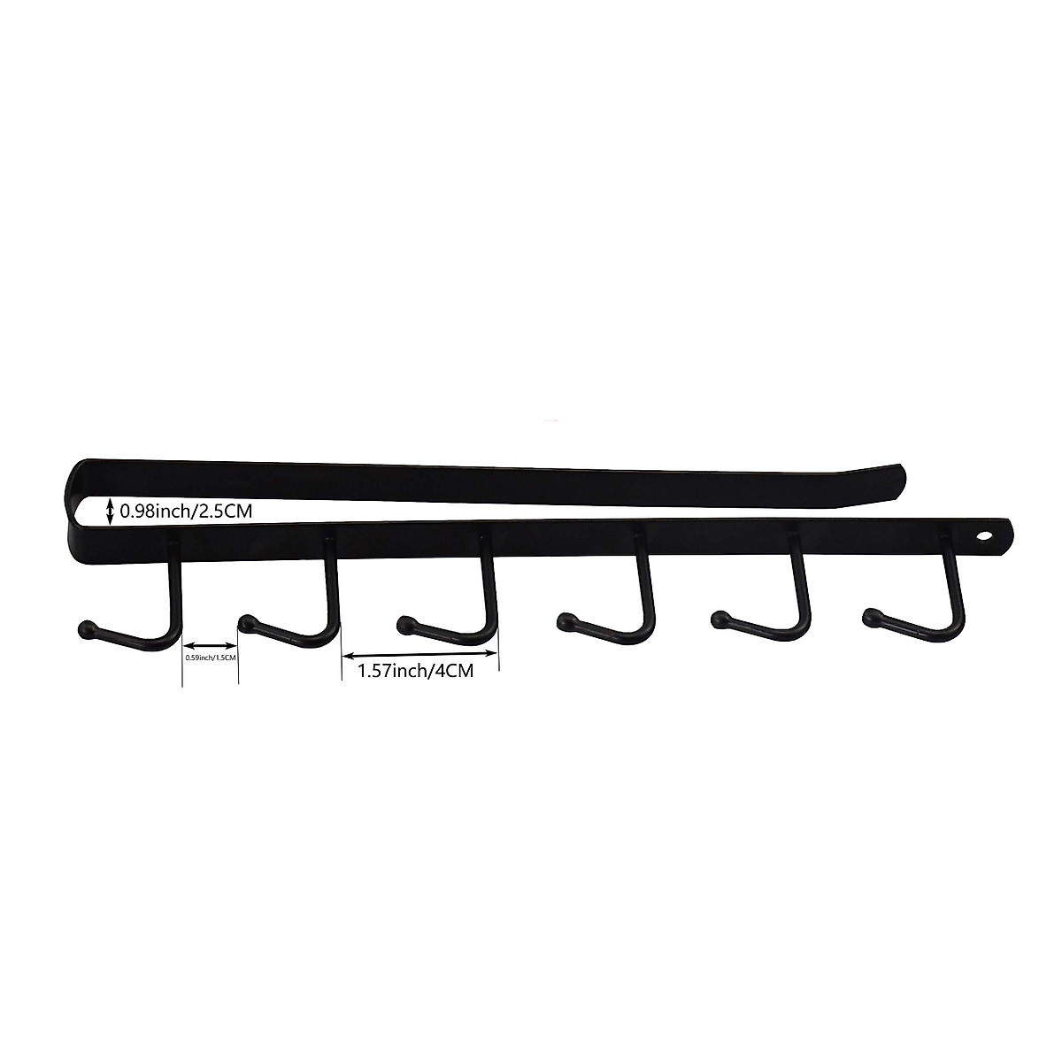 eywlwaar Mug Cups Cabinet Mug Hooks Kitchen Storage Hanging Hooks (2 Pack-White)